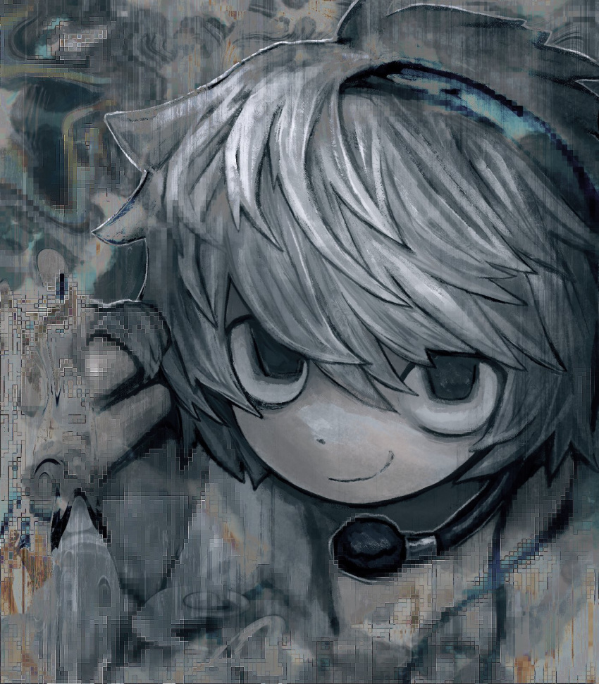 Safebooru - abstract abstract background death note grey hair grey ...