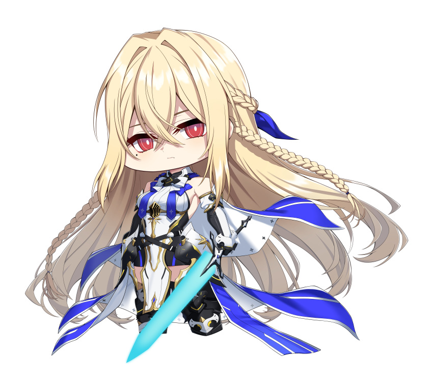 Safebooru - 1girl absurdres blonde hair blue cape boots bright pupils ...