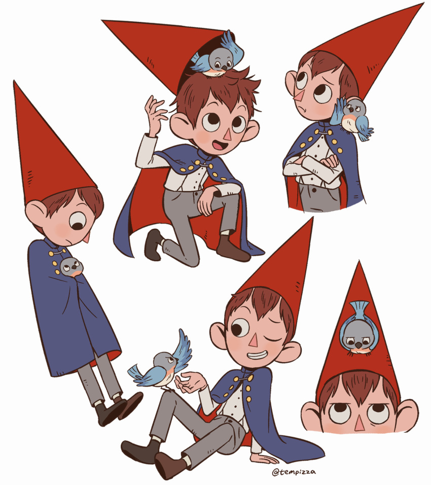 Safebooru - 1boy animal beatrice (over the garden wall) bird black eyes ...