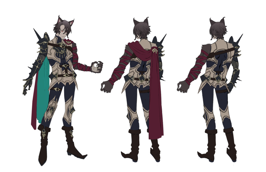 Safebooru - 1boy animal ears animal hands armor atelier (series) atelier resleriana belt black ...