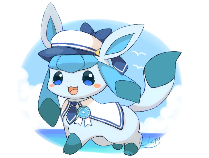 Safebooru - animal animal focus blue eyes blue hair blue necktie blush ...