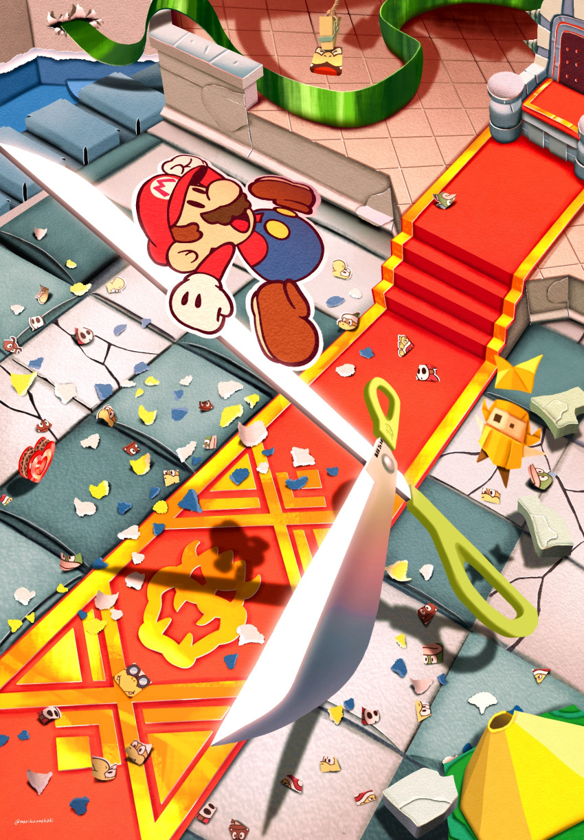 Safebooru - artist name bowser goomba highres jumping kamek koopa ...