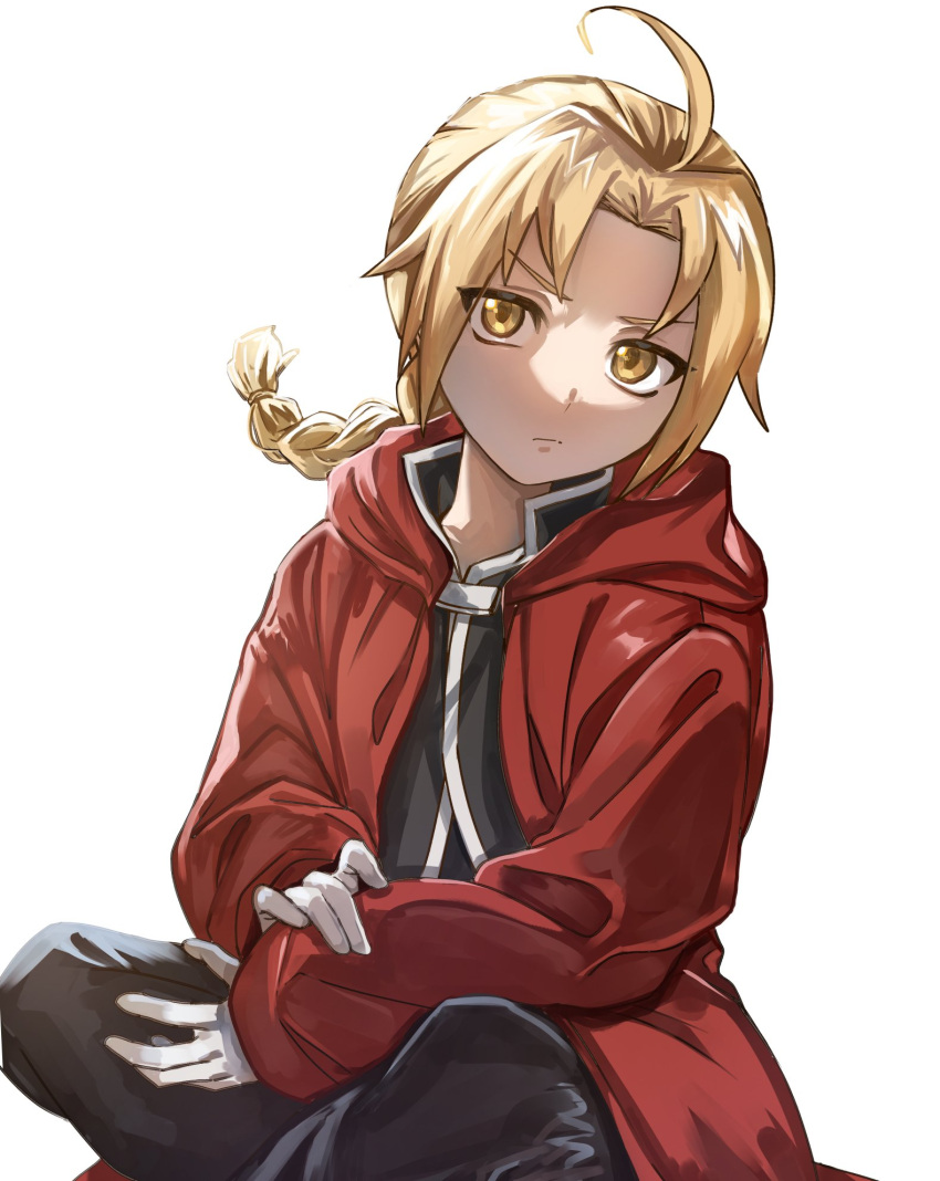 Safebooru - 1boy ahoge blonde hair braid braided ponytail cloak edward elric fullmetal alchemist ...