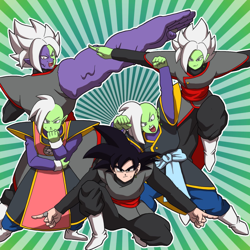 Safebooru - 5boys black hair colored skin dragon ball dragon ball super ...