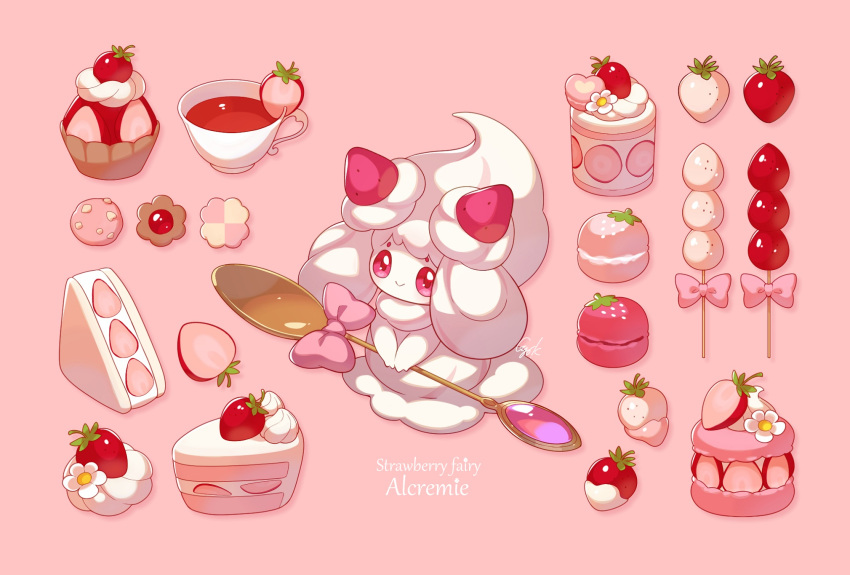 Safebooru - 1girl alcremie alcremie (strawberry sweet) alcremie ...