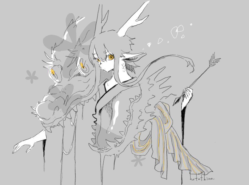 Safebooru - 1boy absurdres arrow (projectile) commentary request dragon dragon boy dragon ears ...