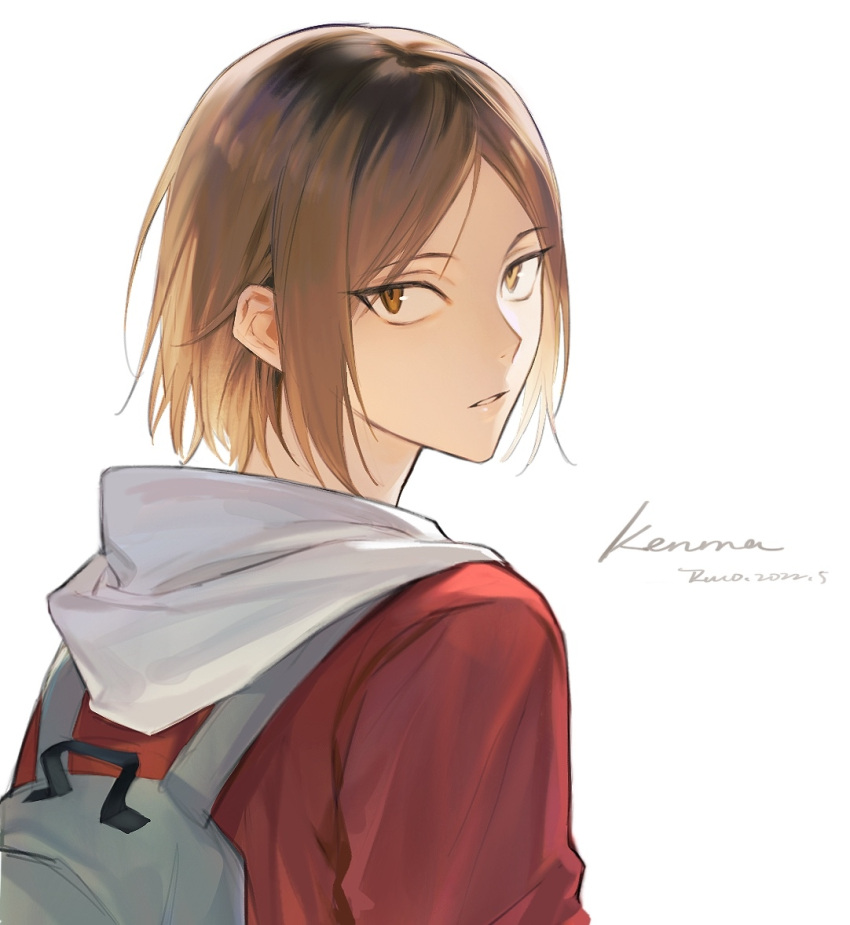 Safebooru - 1boy backpack bag brown eyes brown hair character name from ...