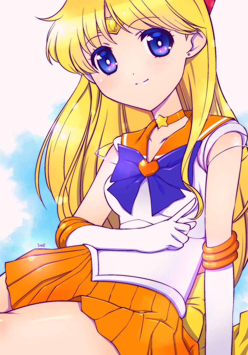 Safebooru - 1girl aino minako back bow bishoujo senshi sailor moon blonde hair blue bow blue ...