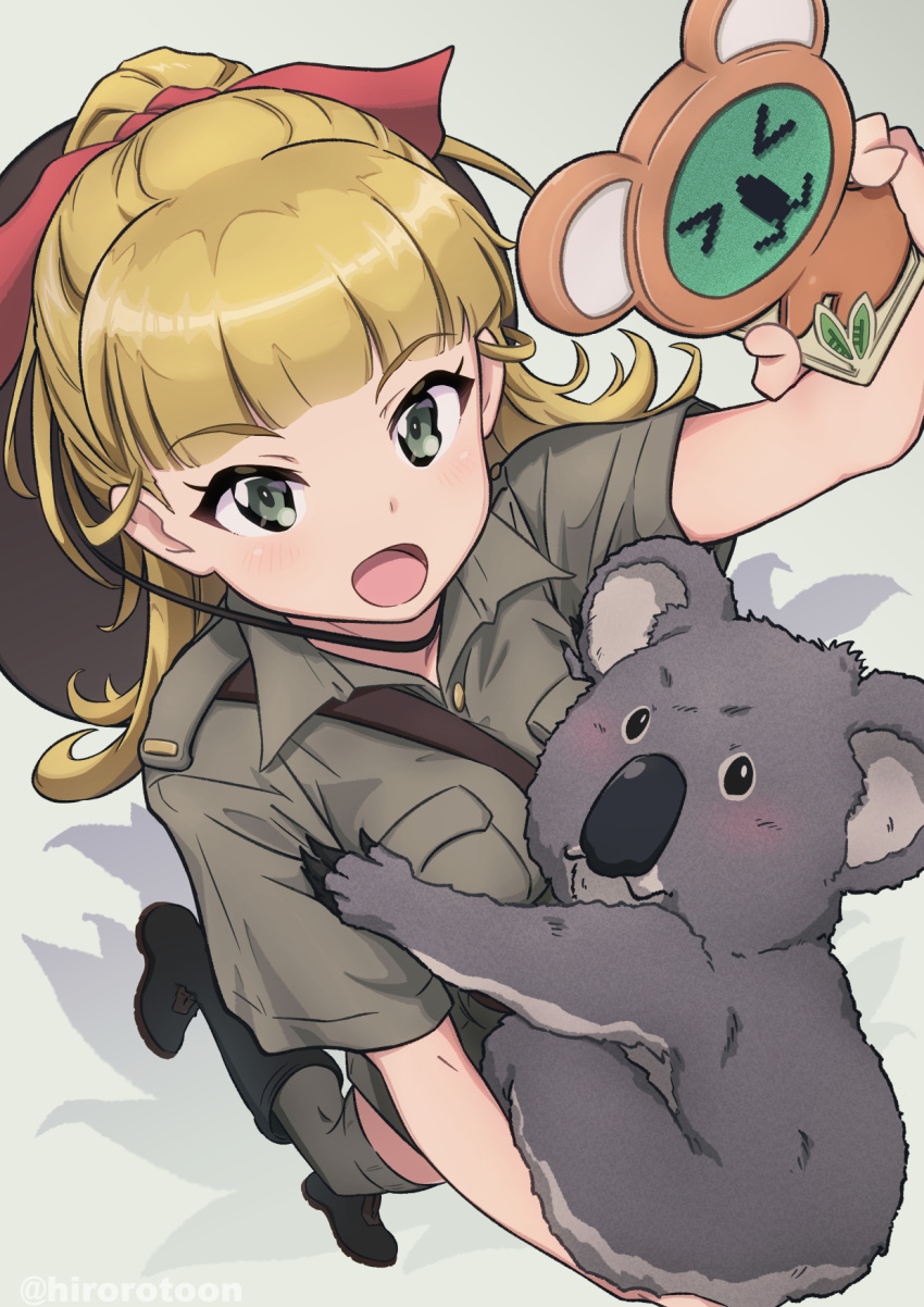Safebooru - 1girl animal belt black boots blonde hair blunt bangs boots ...