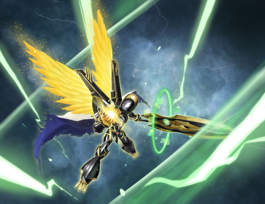 Safebooru - absurdres alphamon alphamon ouryuuken armor bikiciki black ...