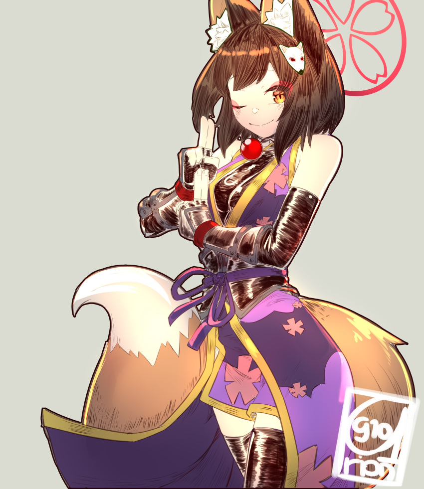 Safebooru - 1girl absurdres alternate costume animal ear fluff animal ears arion910 arm guards ...