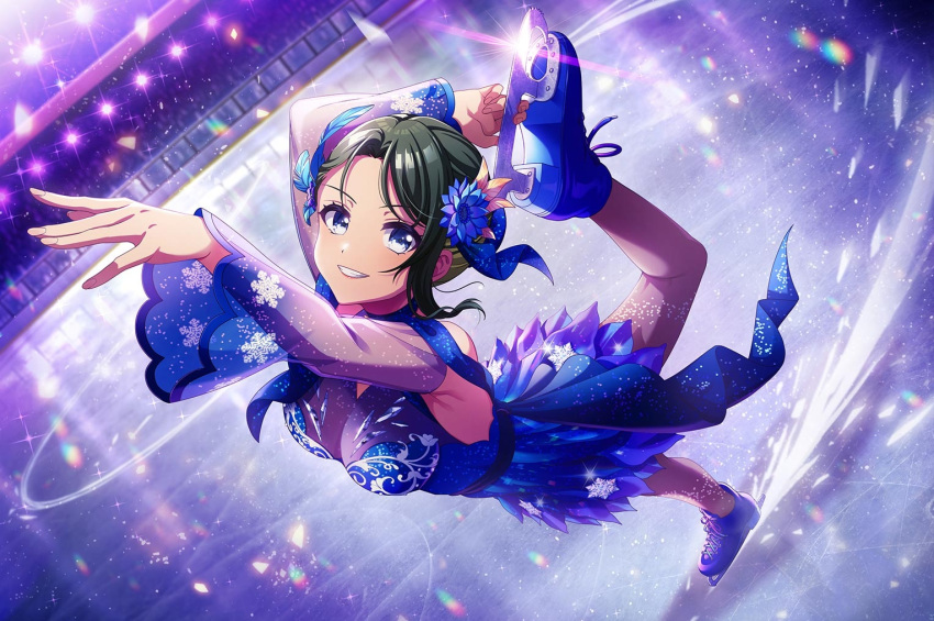 Safebooru - akashi maho black eyes brown hair d4dj dress short hair | 5629373