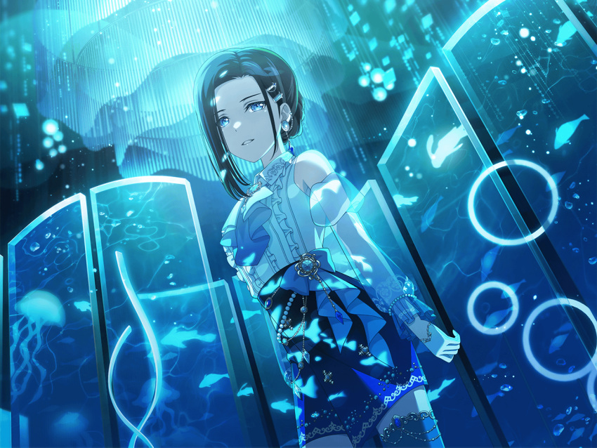 Safebooru - bang dream! black eyes black hair dress layer (bang dream!) short hair | 5629325