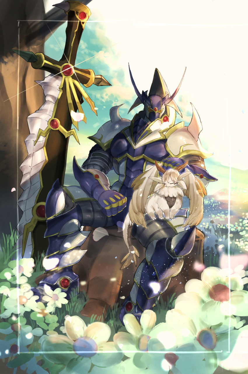 Safebooru - 1boy absurdres armor blurry blurry background body fur ...