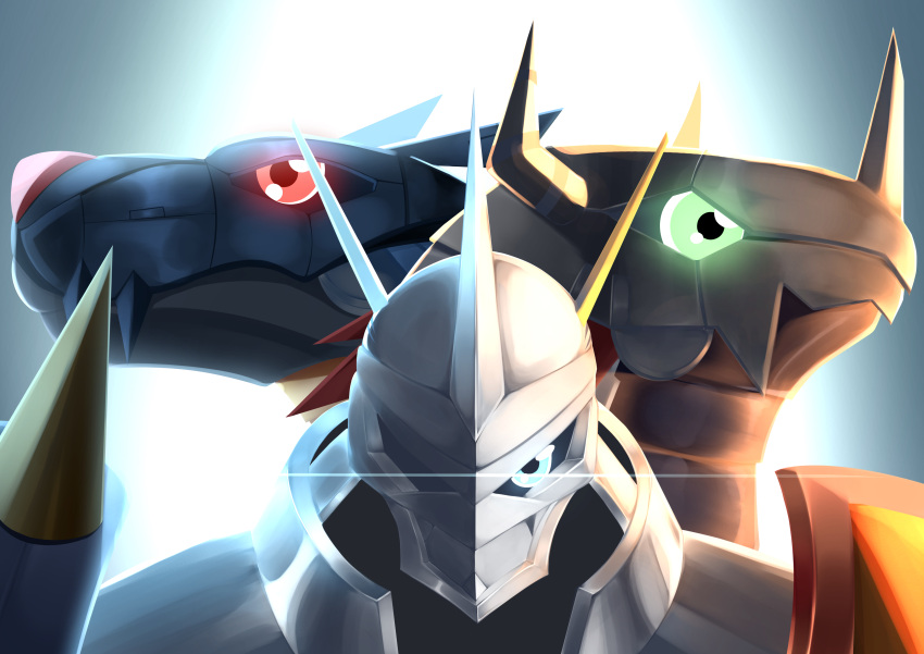 Safebooru - absurdres blue eyes chaoite0079 close-up cyborg digimon ...