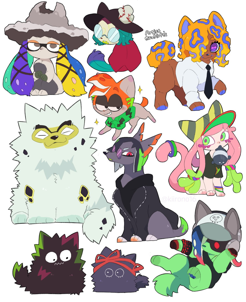 Safebooru - animalization black necktie cat character request collared ...