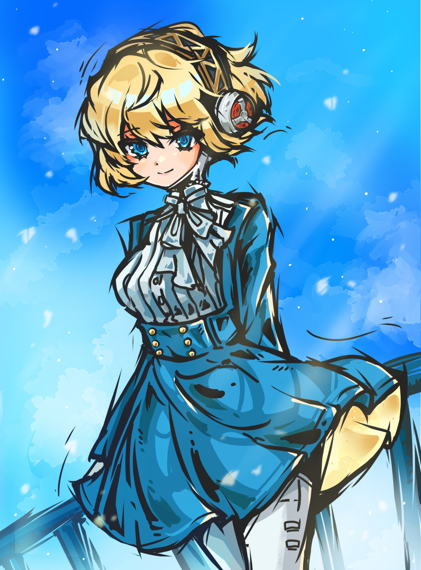 Safebooru - 1girl absurdres aegis (persona) android arms behind back ...