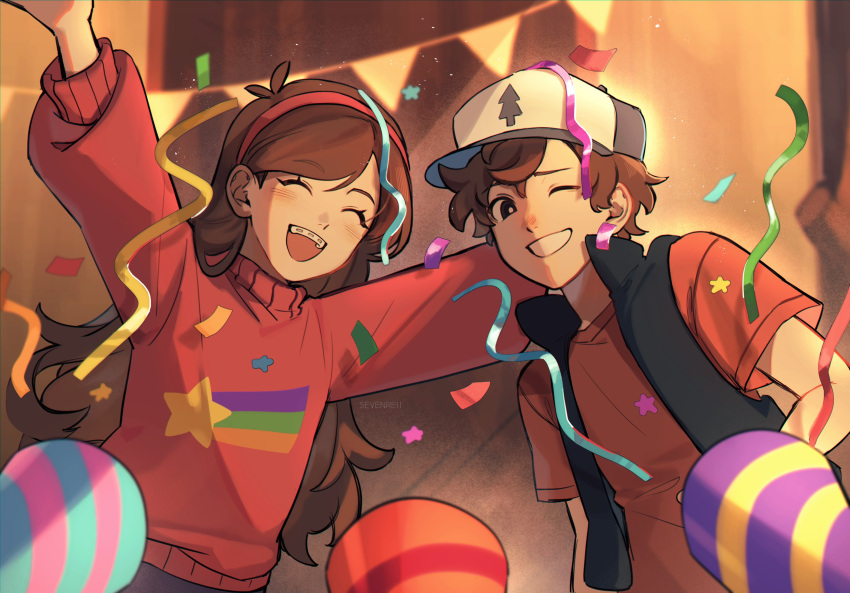 Safebooru - 1boy 1girl absurdres animification birthday braces brother ...