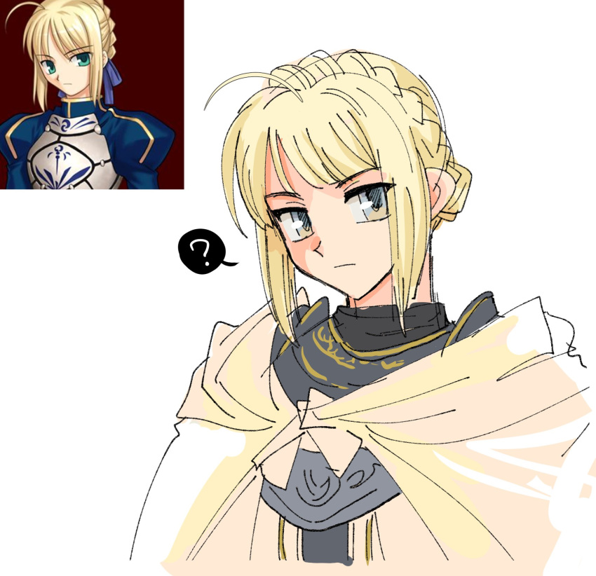 Safebooru - 2girls ? antenna hair artoria pendragon (fate) blonde hair ...