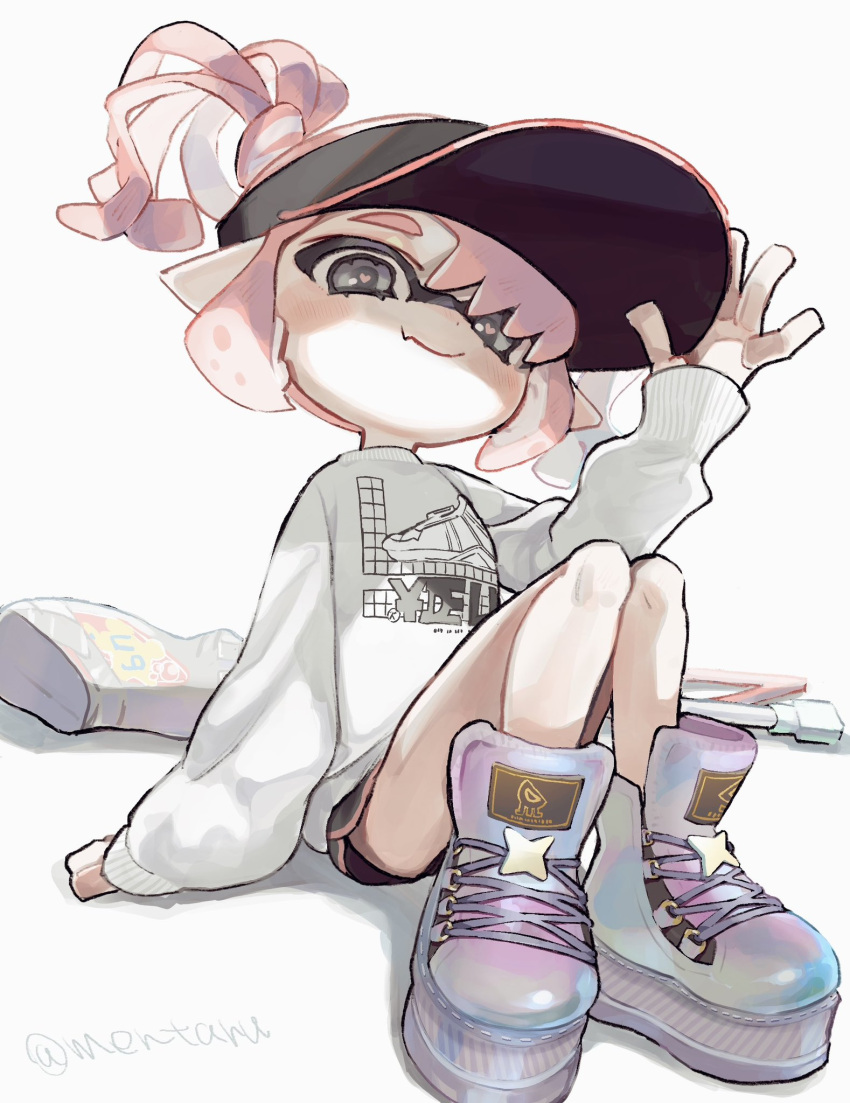 Safebooru - 1girl adjusting clothes adjusting headwear amezawa koma arm support arm up black hat ...