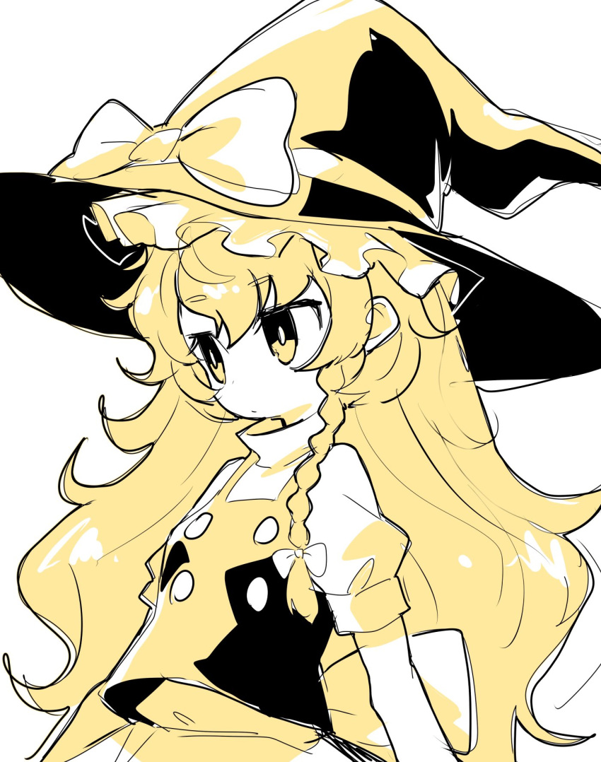 Safebooru - 1girl azumi haruhito blonde hair bow braid hair bow hat hat bow highres kirisame ...