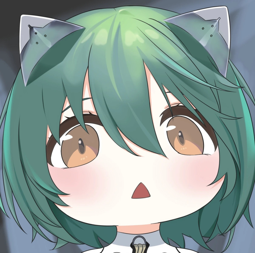 Safebooru - 1girl admiral nakhimov (azur lane) azur lane cat ears green hair open mouth quancy ...