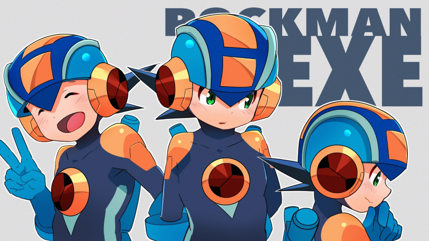 Safebooru - 1boy 3suisousui black hair blue bodysuit blue helmet ...