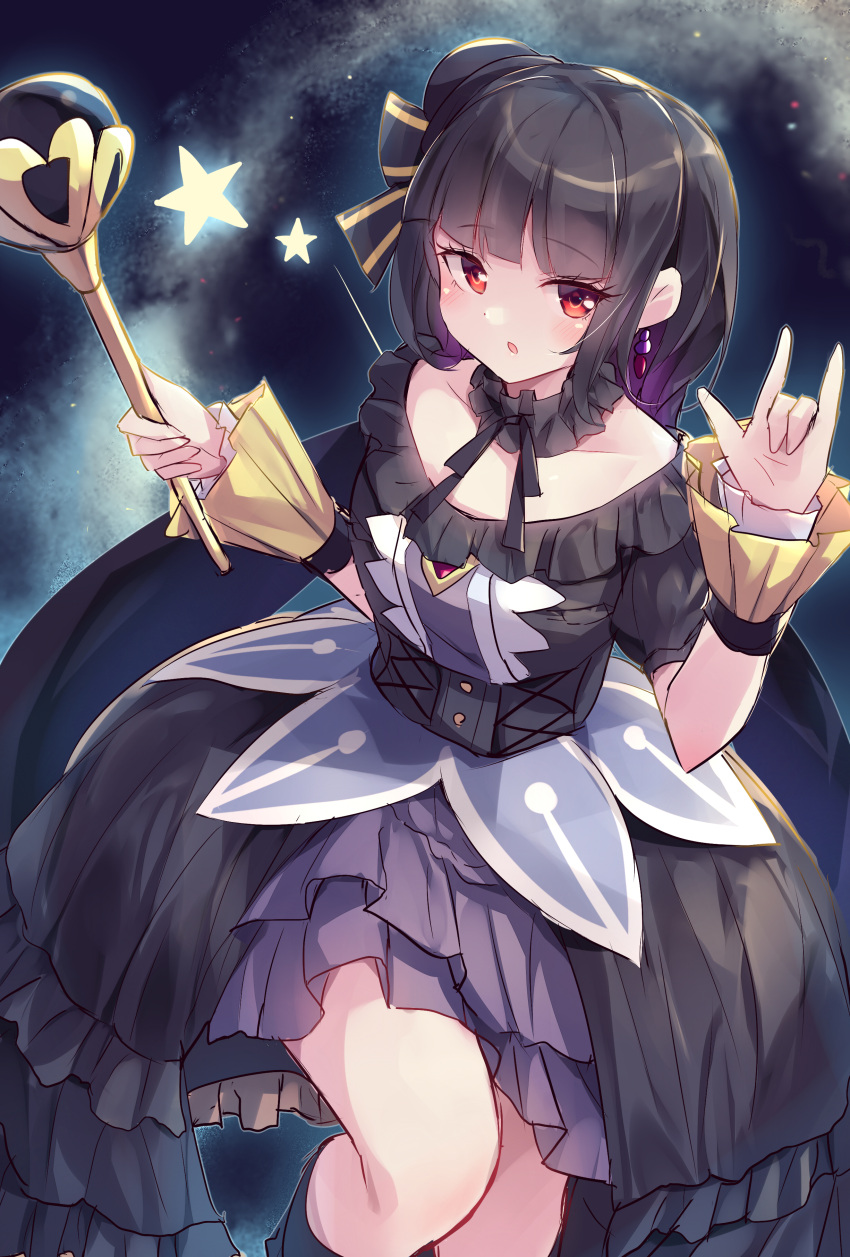 Safebooru - 1girl absurdres black dress black hair blunt bangs dress duel monster gothic lolita ...