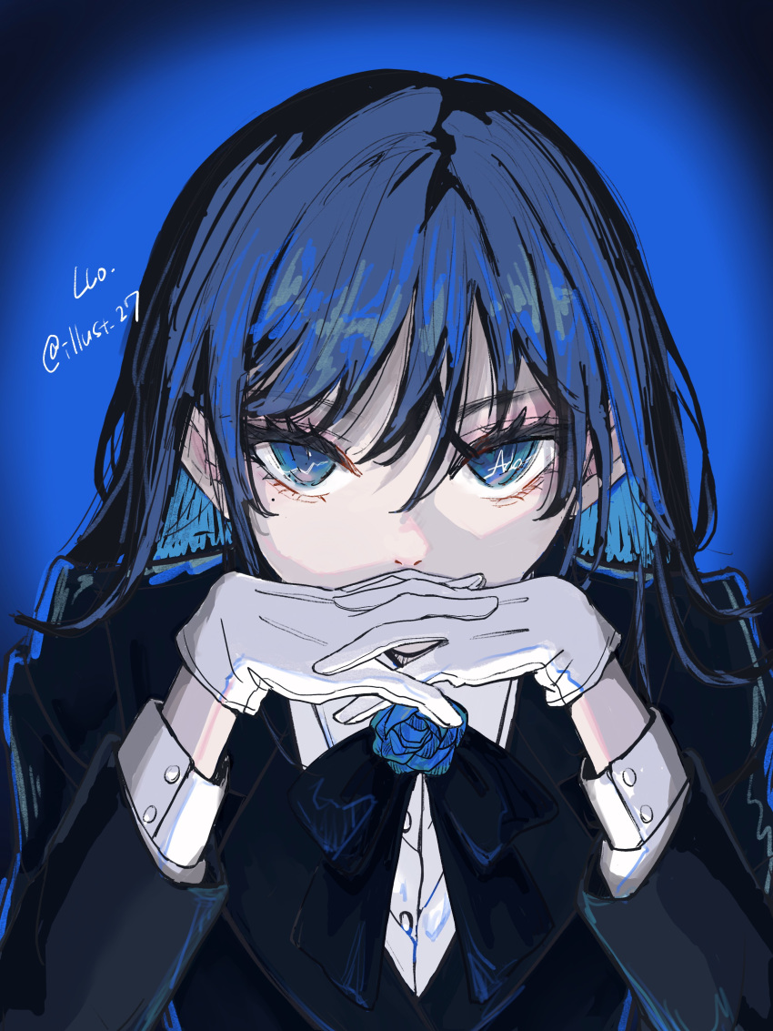 Safebooru - 1girl absurdres ado (utaite) artist name black bow black ...
