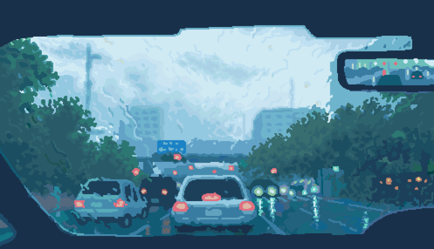 Safebooru - car car interior city crosswalk day highres motor vehicle ...