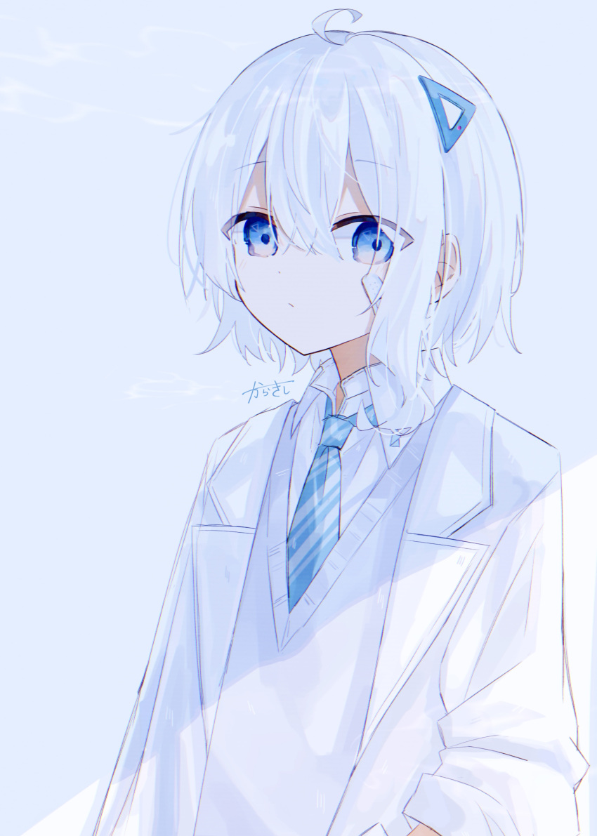 Safebooru - 1girl absurdres ahoge aqua necktie bandaid bandaid on cheek ...