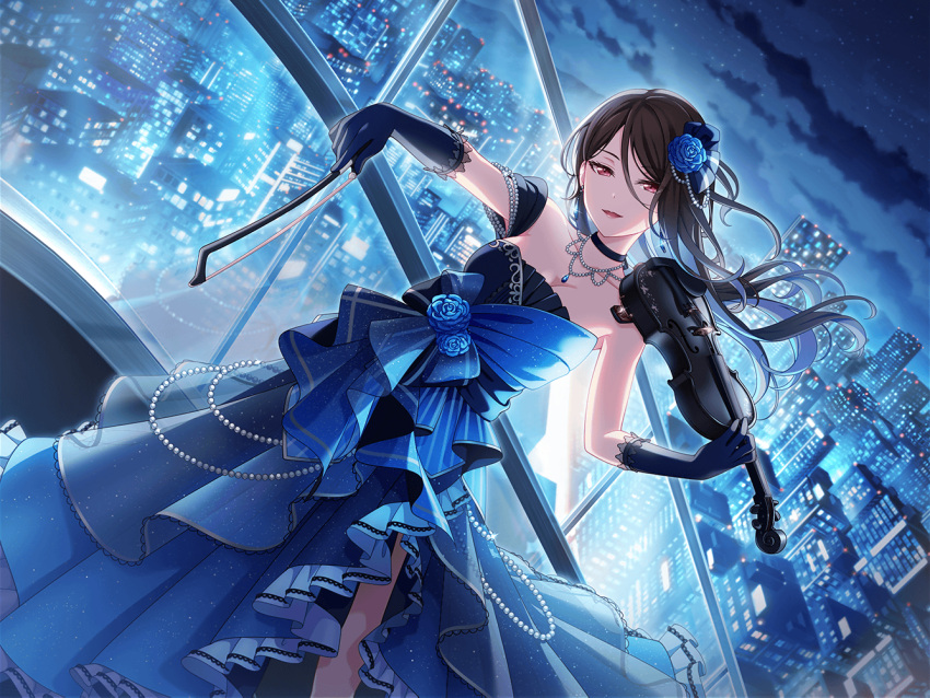 Safebooru - bang dream! black hair dress short hair violet eyes yashio rui | 5259886