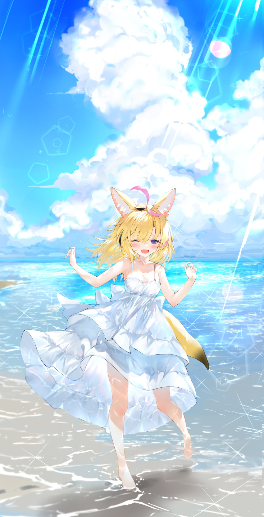 Safebooru - 1girl absurdres ahoge alternate costume animal ear fluff ...