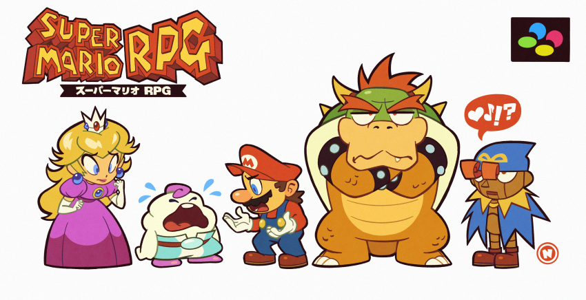 Safebooru - 1girl 4boys absurdres blonde hair blue eyes blue overalls ...