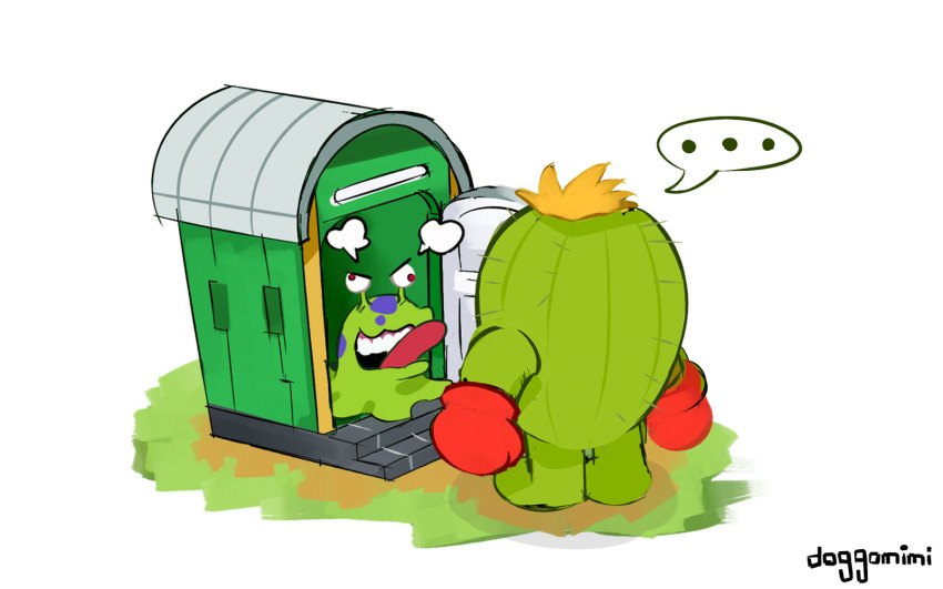 Safebooru - 2others artist name boxing gloves cactus creature digimon ...