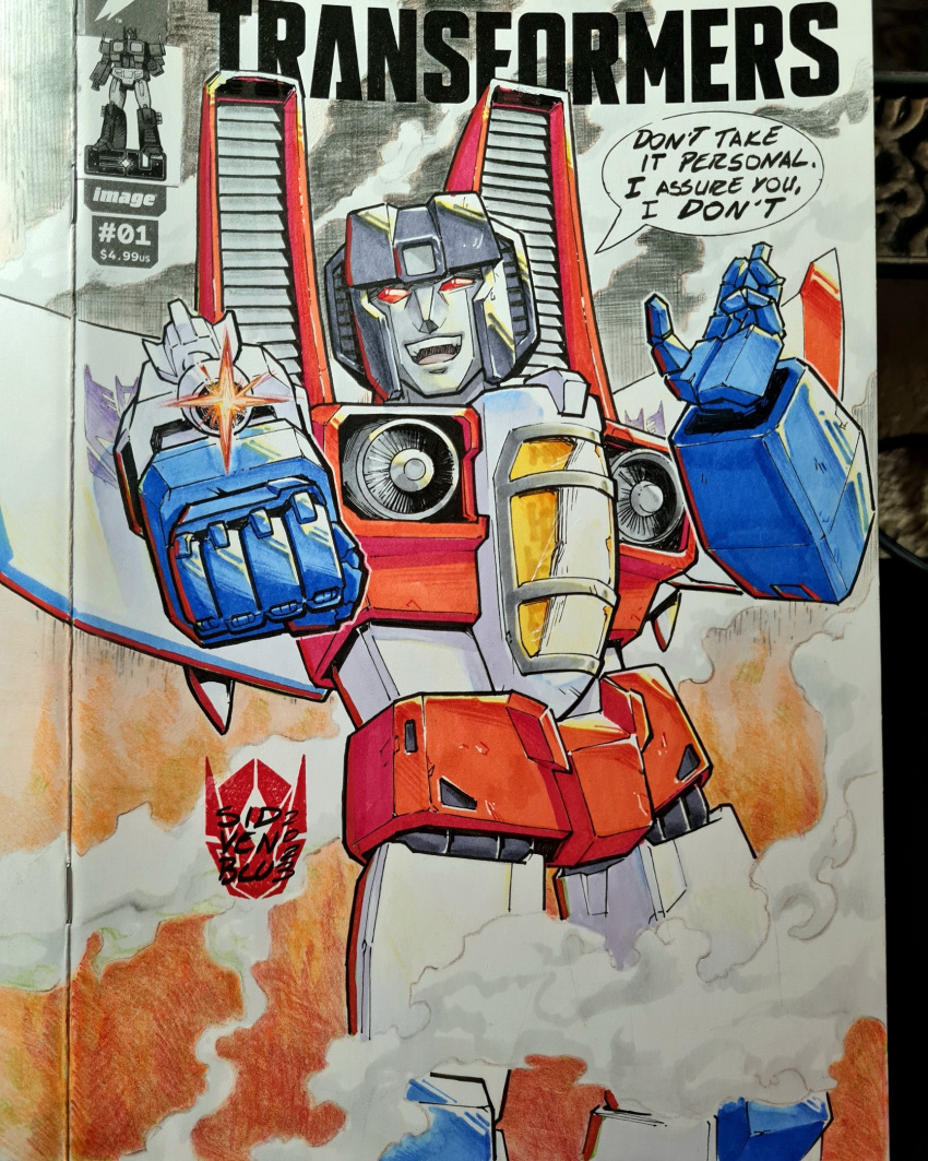 Safebooru - airplane wing arm cannon comic cover decepticon english ...