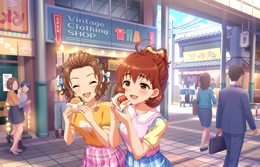 Safebooru - brown eyes brown hair dress idolmaster cinderella girls starlight stage short hair ...