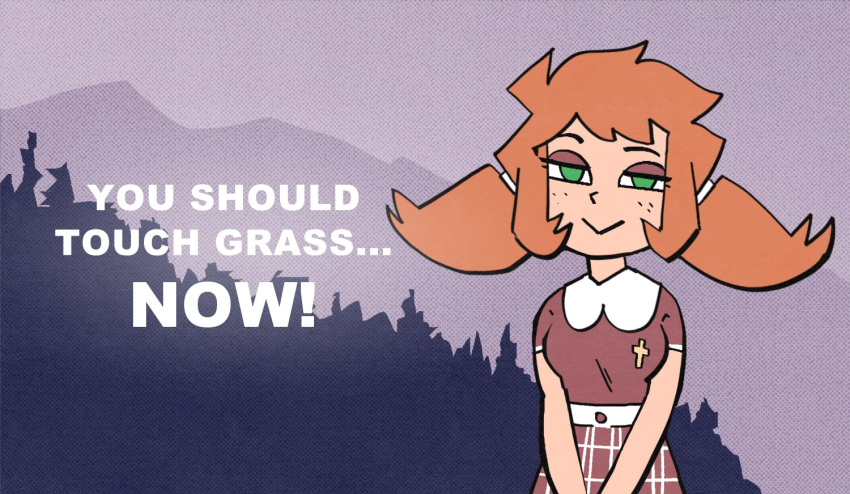 Safebooru - 1girl blu rivers (hirotonfa) dress english text flat color ...