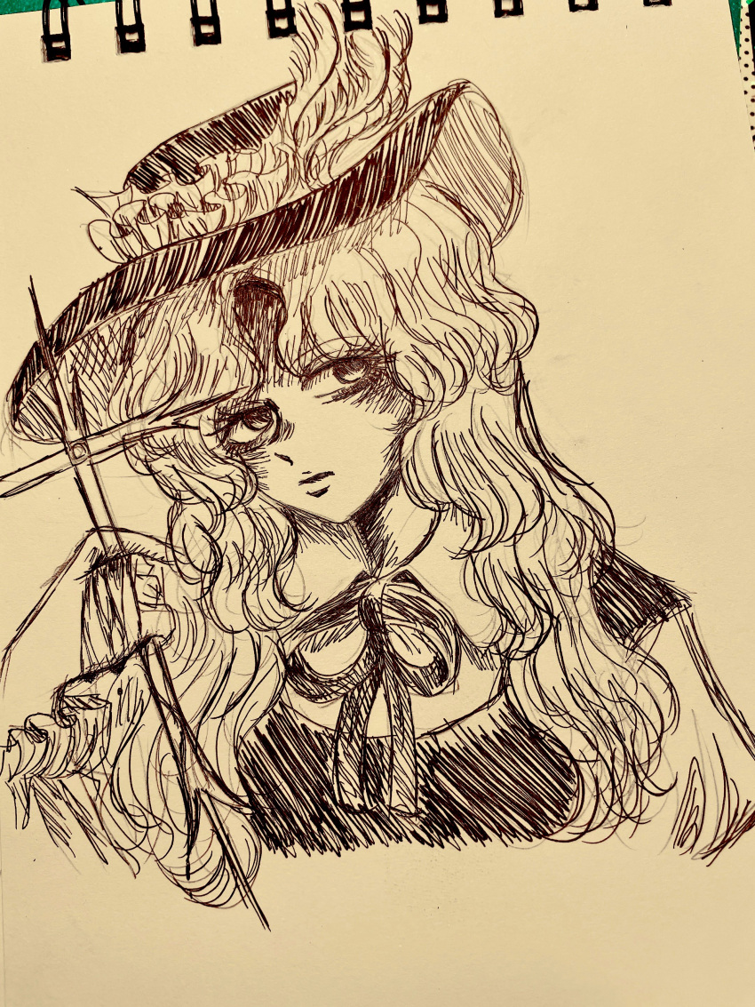 Safebooru - 1girl absurdres cross dolls in pseudo paradise frilled hat ...