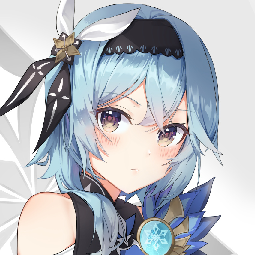 Safebooru - 1girl acarambolaa alternate costume black hairband blue ...