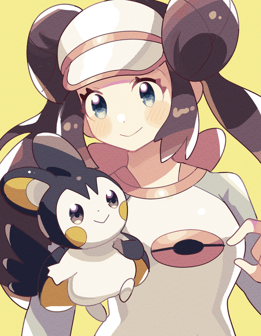 Safebooru - 1girl anidler91 blue eyes brown hair closed mouth double ...