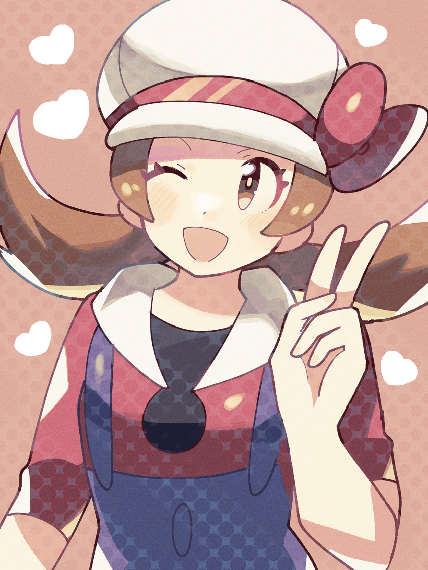 Safebooru 1girl D Anidler91 Blue Overalls Bow Brown Eyes Brown Hair 1796