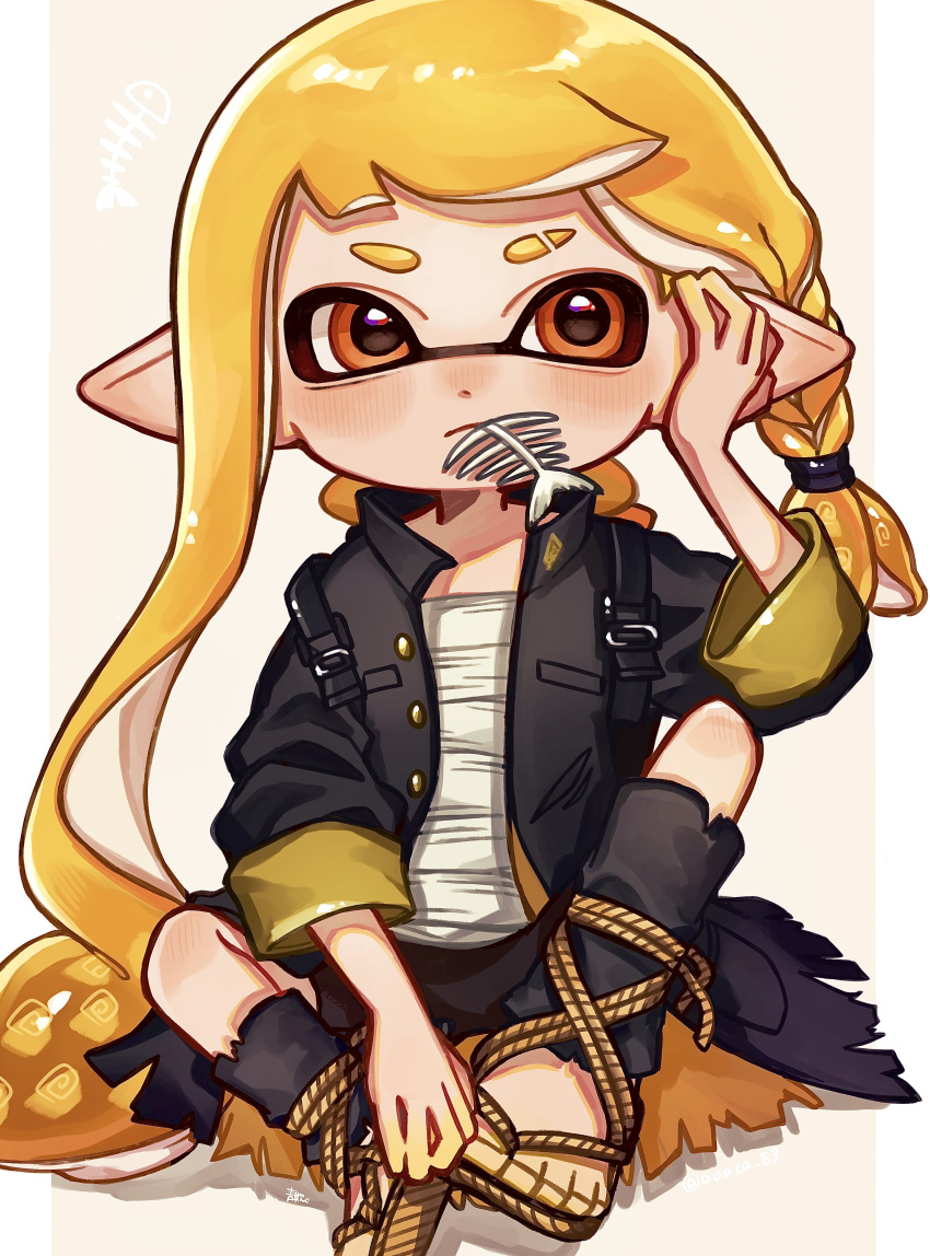 Safebooru - 1girl absurdres aoaza 83 arm up asymmetrical hair banchou ...