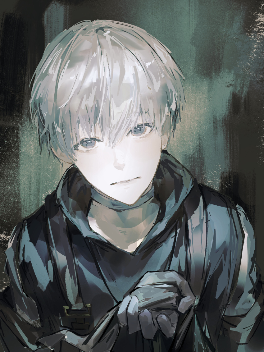 Safebooru - 1boy 9s (nier:automata) absurdres black blindfold black gloves black jacket ...