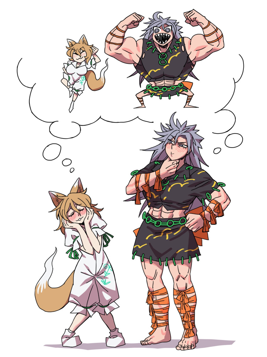 Safebooru - 2girls :3 animal ears arm ribbon blush bow breasts closed ...