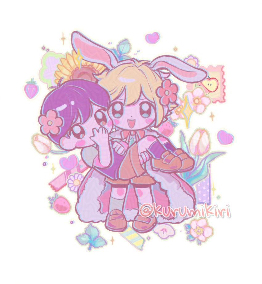 Safebooru - 2boys basil (faraway) (omori) basil (omori) black eyes ...