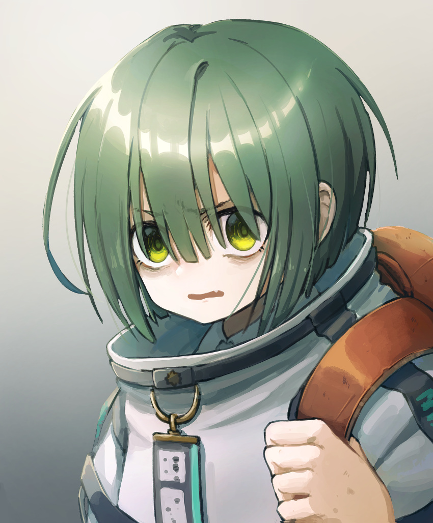 Safebooru - absurdres backpack bag bags under eyes belt bob cut collared shirt curry milks fang ...