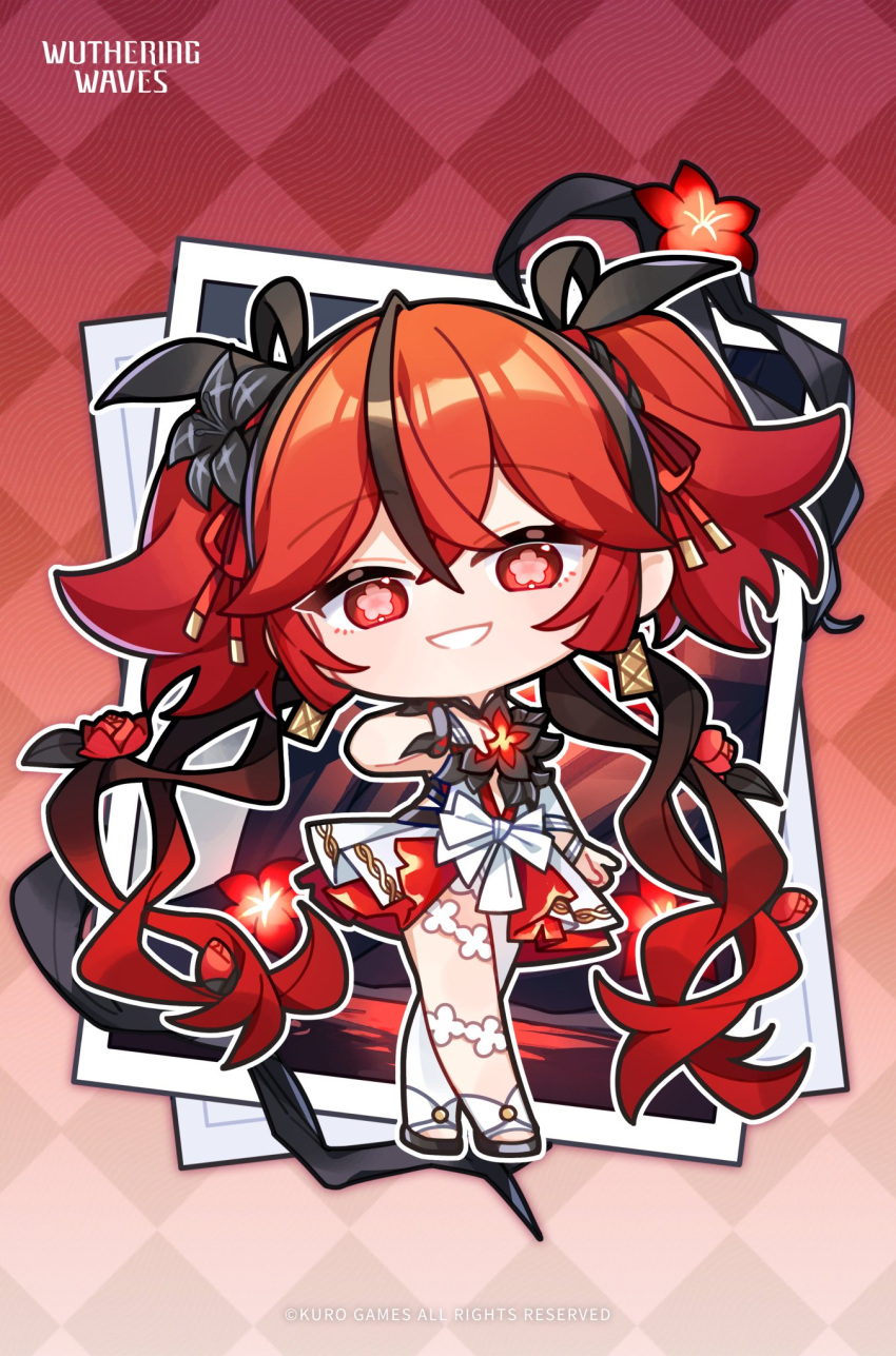 Safebooru - 1girl asymmetrical legwear black flower black hair blake ...