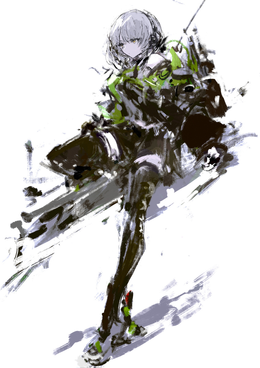 Safebooru - 1girl absurdres anby demara black skirt black thighhighs ...