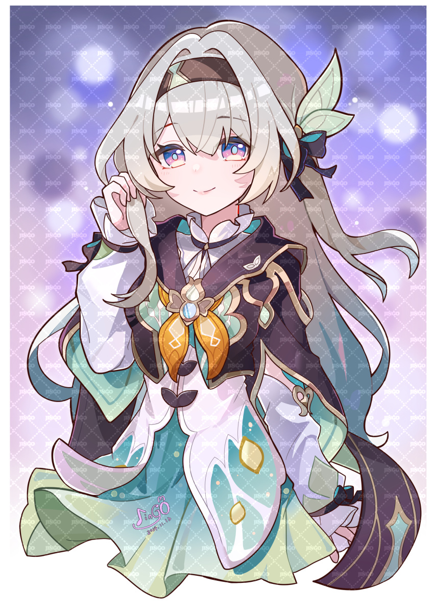 Safebooru - 1girl absurdres black bridal gauntlets black hairband black jacket bridal gauntlets ...